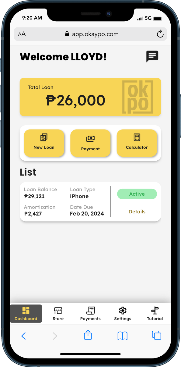 Okpo Loan